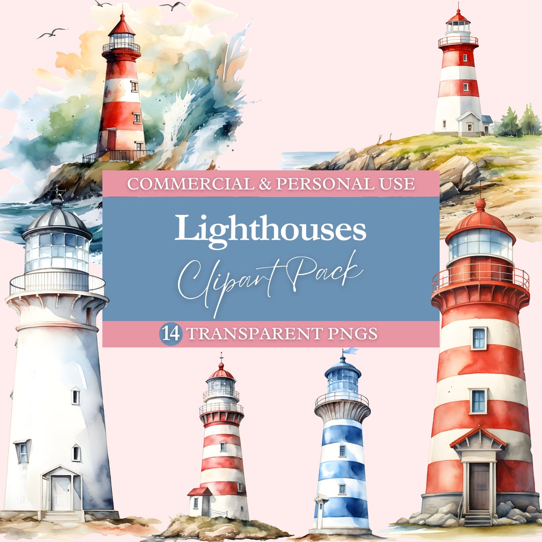 Lighthouse Clipart, Transparent PNG | Commercial Use Clip Art ...