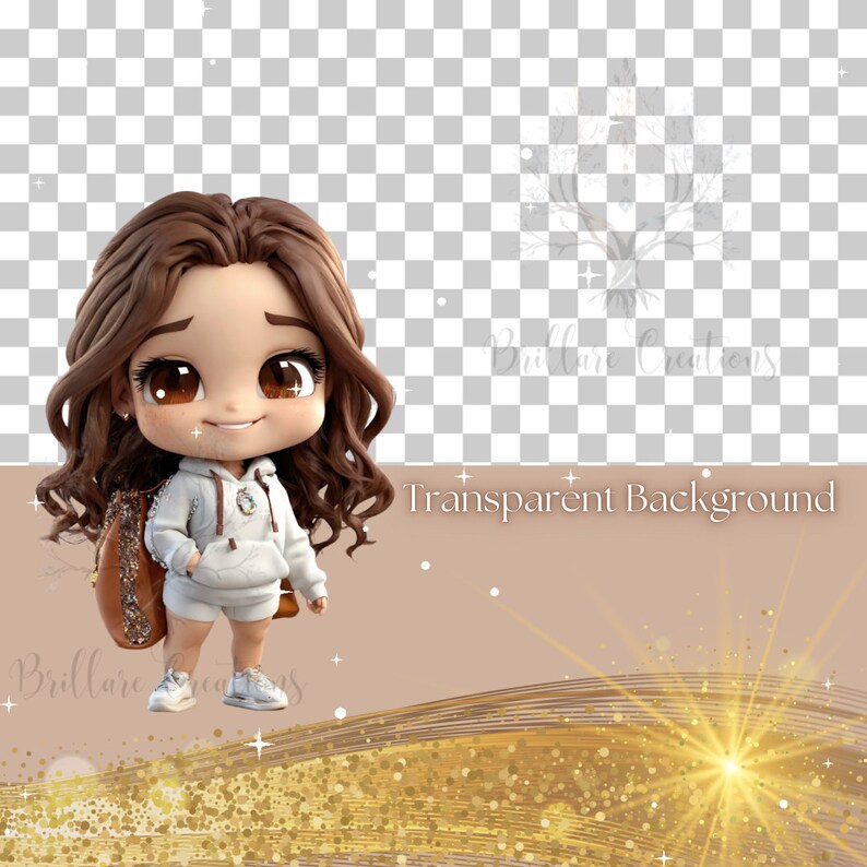 3D Chibi Digital/printable Stickers-png - Etsy