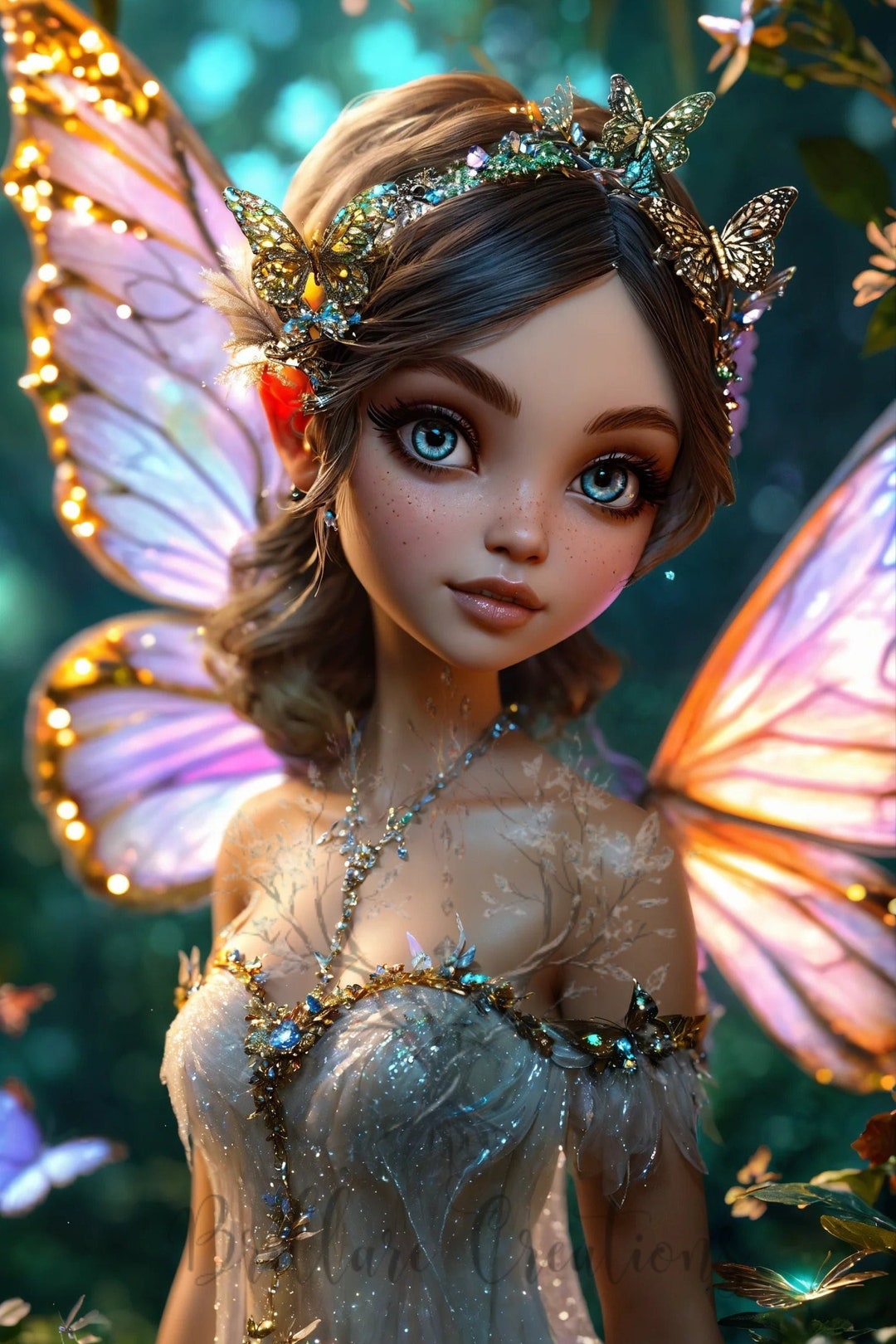 Fairy Digital Download- Printable Fairy Wall Art, PNG Fairy Image ...