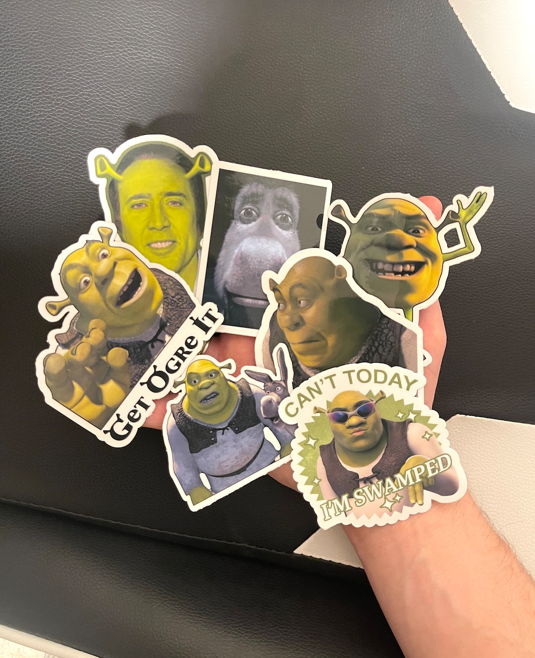 Shrek Sticker Pack 7 Handmade Stickers! - Waterproof & UV Resistant ...