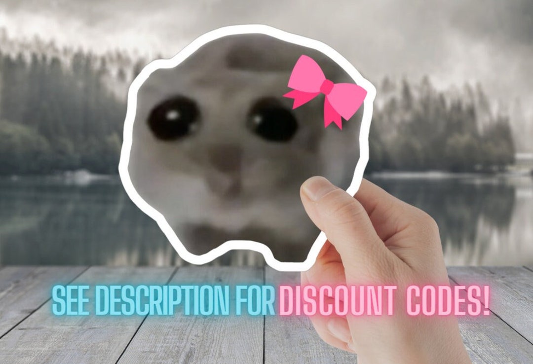 Sad Hamster Meme Sticker "i'm Just a Girl" Sticker Pink Bow Waterproof ...
