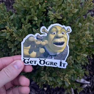 Shrek Sticker Pack 7 Handmade Stickers! - Waterproof & UV Resistant ...
