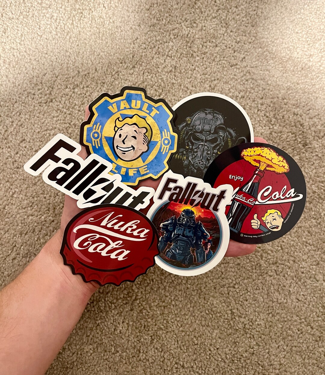Fallout Pack of 6 Handmade Stickers! Waterproof UV Resistant-fallout ...