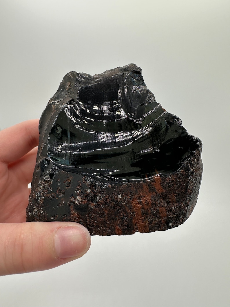 Large Piece of Raw Obsidian Protective Obsidian Chunk Oregon Obsidian ...