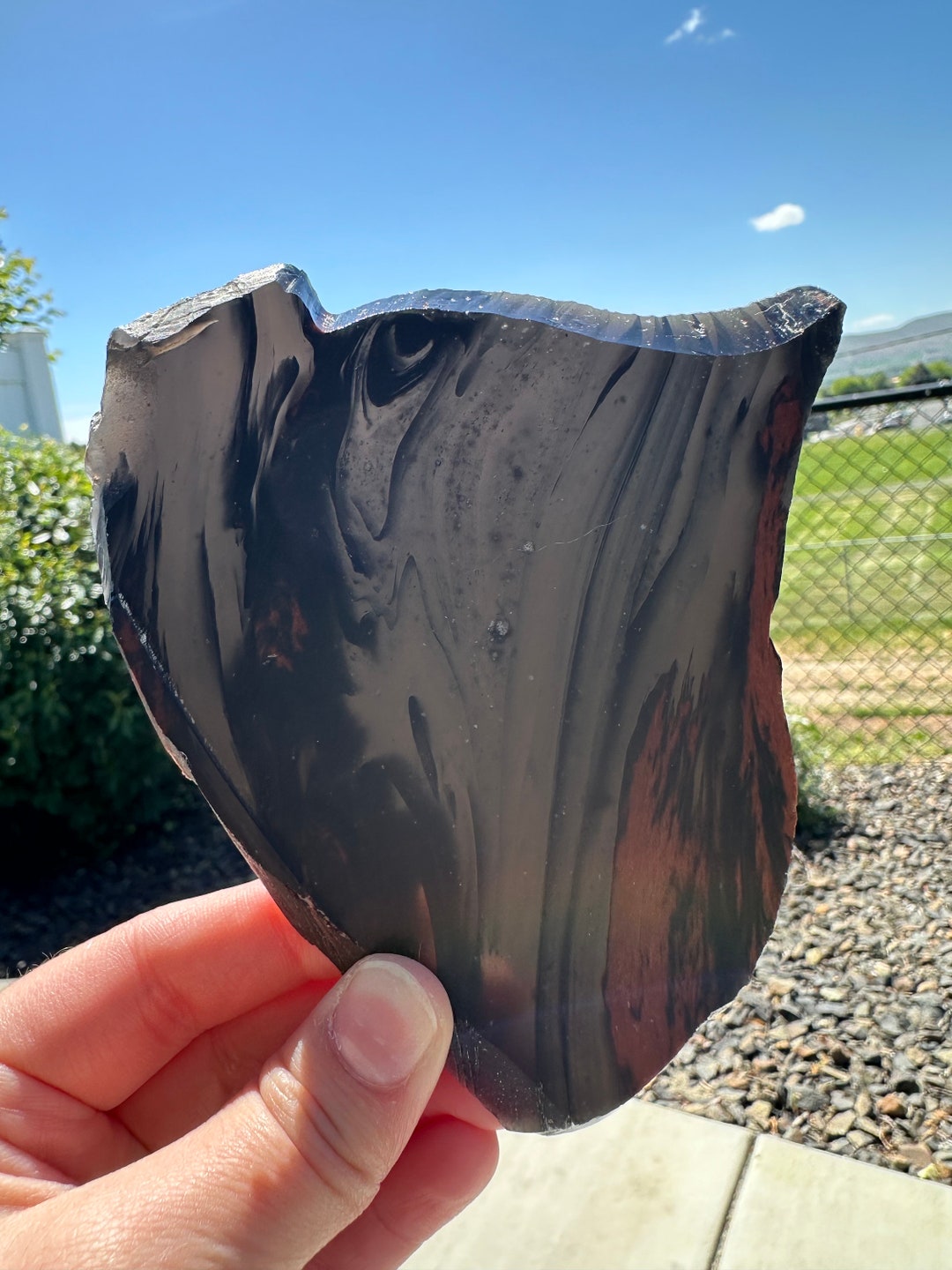 Mahogany Midnight Lace Obsidian Slab, Mahogany Obsidian Slab, Midnight ...