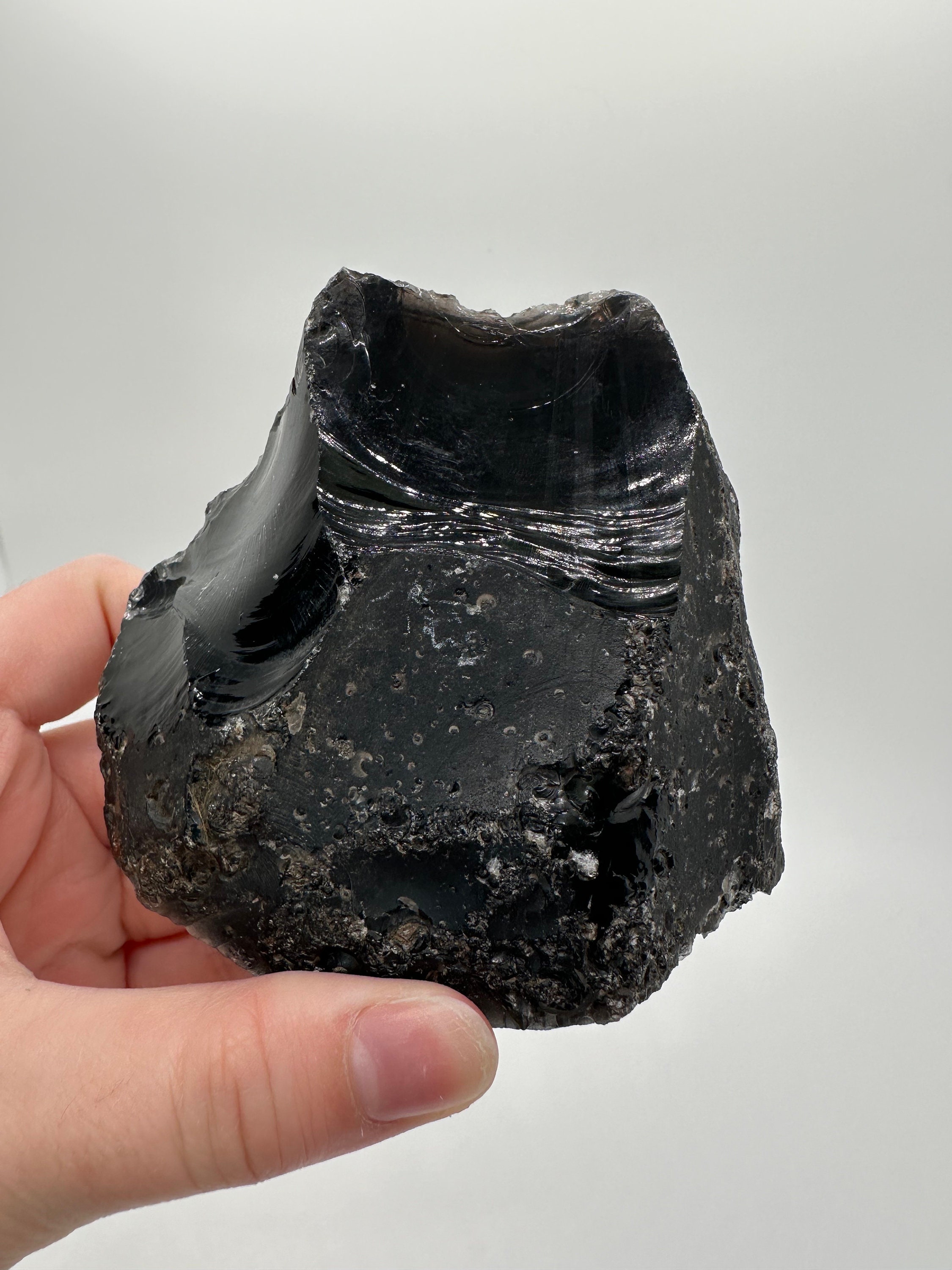 Large Piece of Raw Obsidian Protective Obsidian Chunk Oregon Obsidian ...