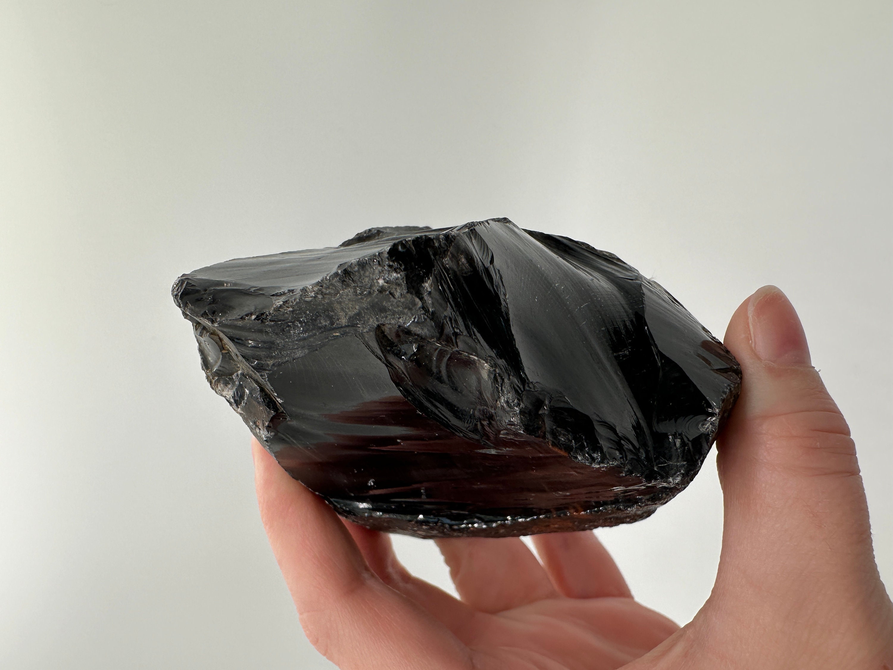 Large Piece of Raw Obsidian Protective Obsidian Chunk Oregon Obsidian ...