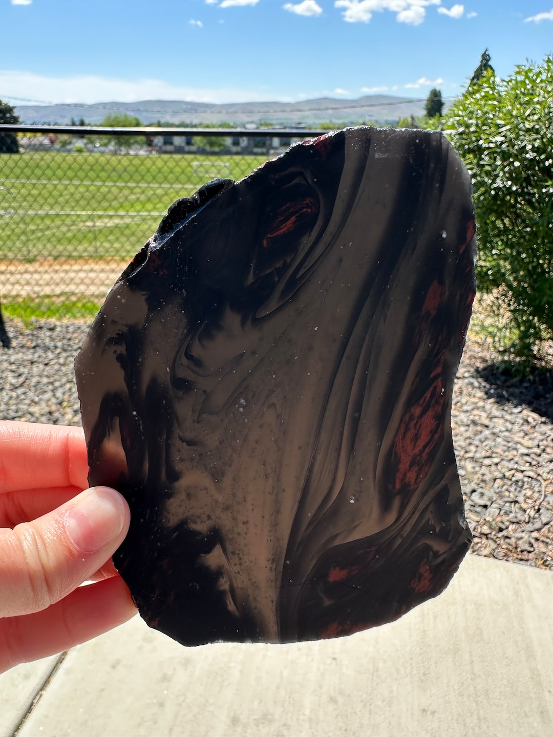 Mahogany Midnight Lace Obsidian Slab Mahogany Obsidian Slab Midnight ...