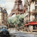 Printable Art - French Reverie - A Scene From A Street in Paris Near ...