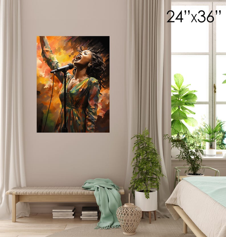 Digital Art - Midnight Melody - Black Lounge Club Singer - Black Art ...