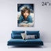 Printable Art - Midnight Melancholy - A Little Boy Laying in Bed at ...
