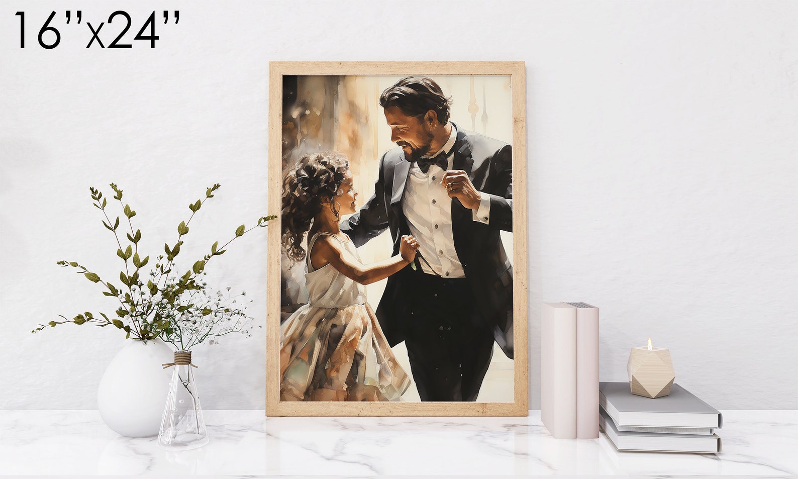 Printable Art - Father-daughter Dance - A Father Dancing With His ...