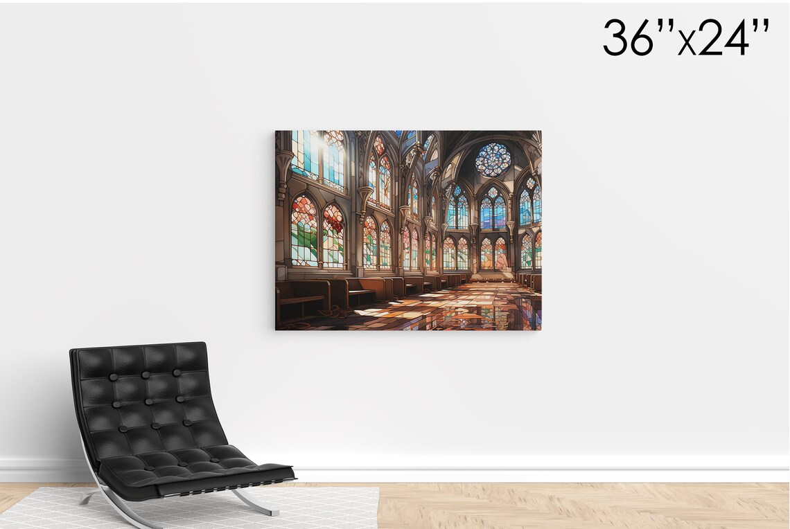 Printable Art - Heavenly Hues - Beautiful Stained Glass Windows in A ...
