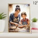 Printable Art Baking Bond A Mother and Her Daughter Baking Together ...