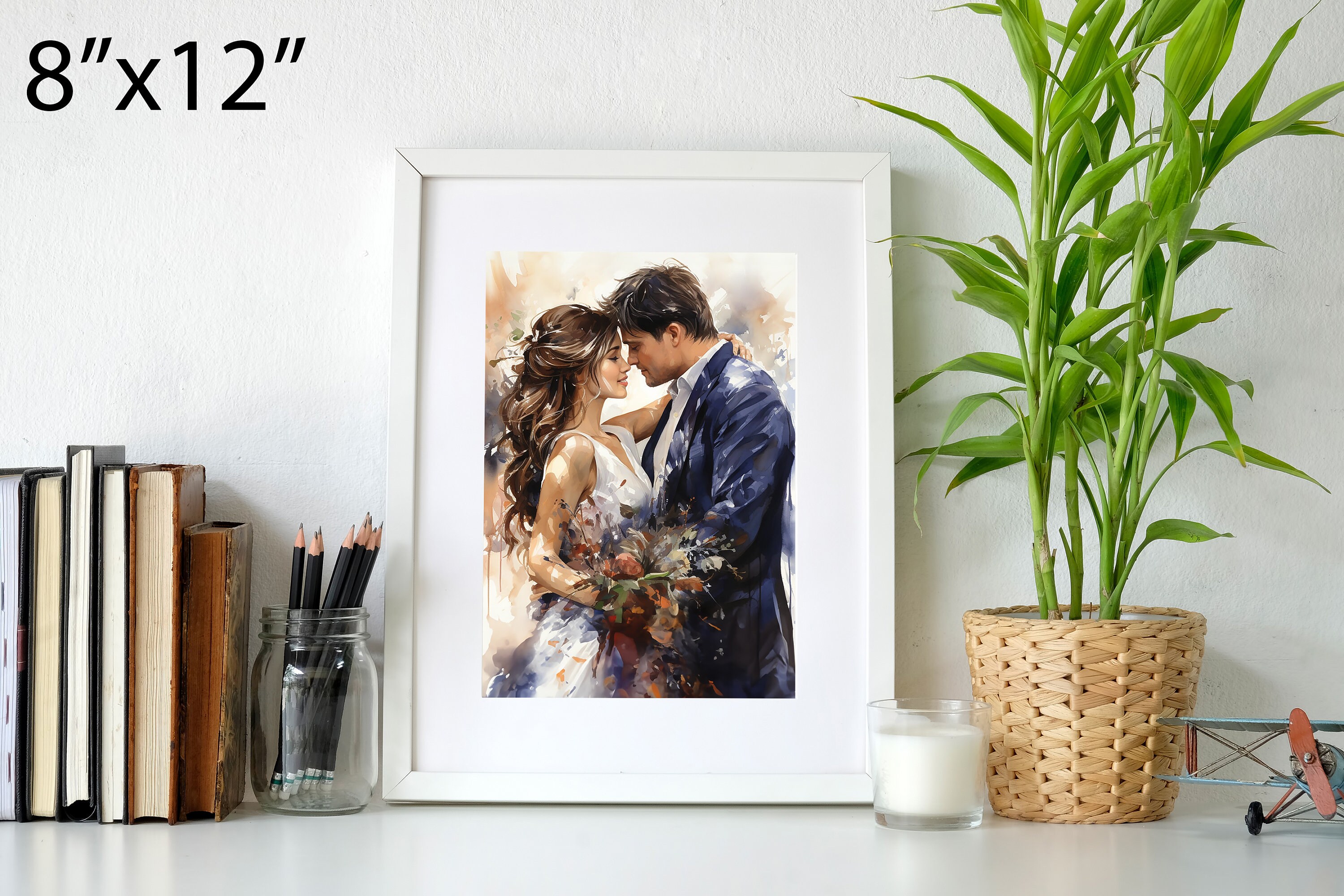 Printable Art - Sacred Vows - A Christian Bride and Groom - Wedding Art ...