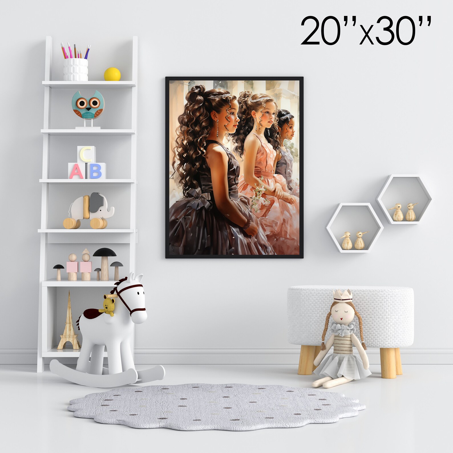 Digital Art - Princesses in Bloom - Little Girls in A Beauty Pageant ...