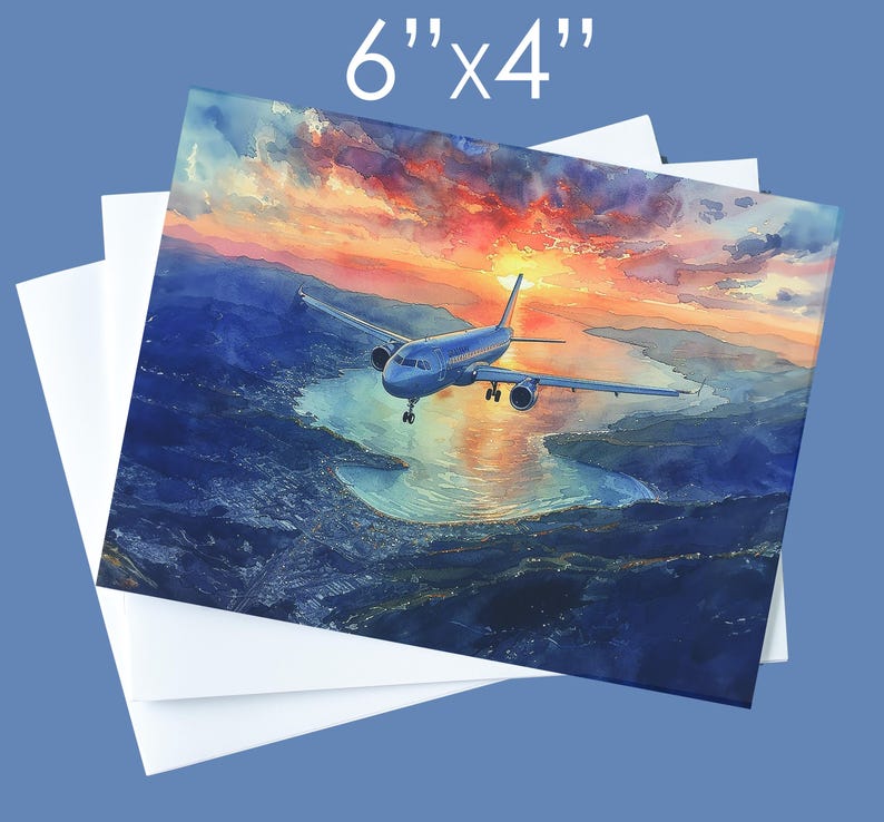 Digital Art - Flight of Fancy - Airplane Over Sunset Coastline ...