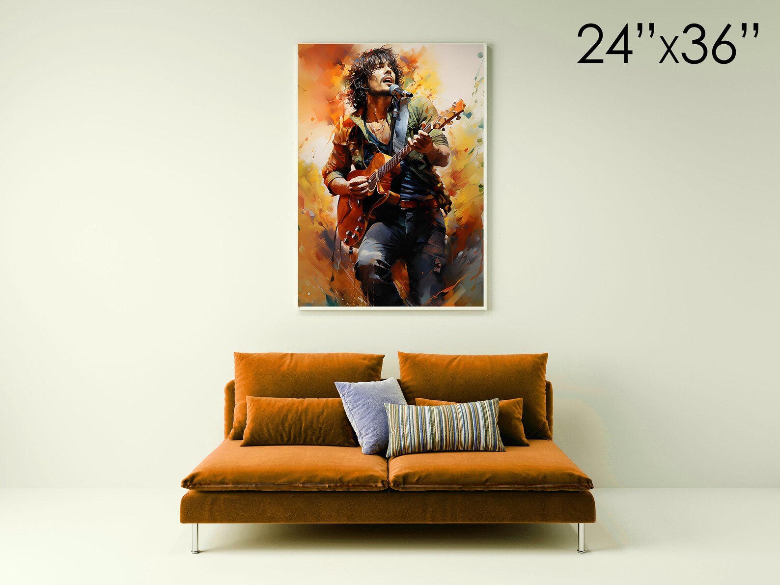 Printable Art - Singer's Spotlight - A 1970s Singer on Stage - Music ...