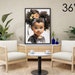 Tiny Trendsetter Printable Wall Art, Black Toddler Girl Portrait Print ...