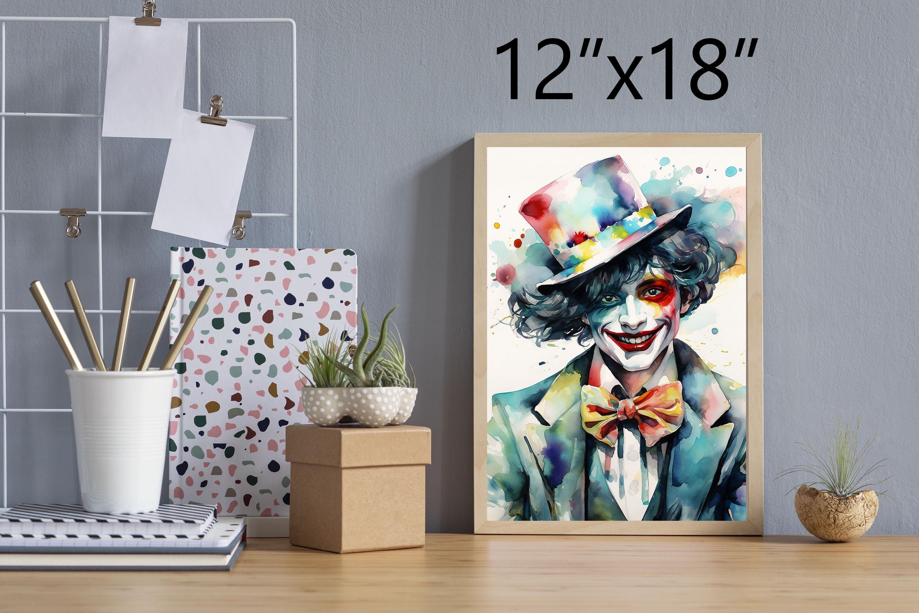 Digital Art - Painted Smiles - A Smiling, Colorful Clown - Adult Art ...