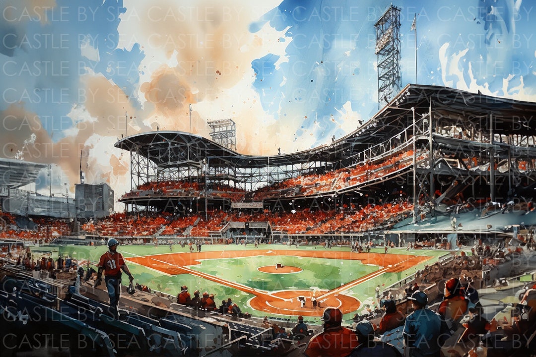 Digital Art - Ballpark Beauty - A Packed Baseball Stadium During A Game ...