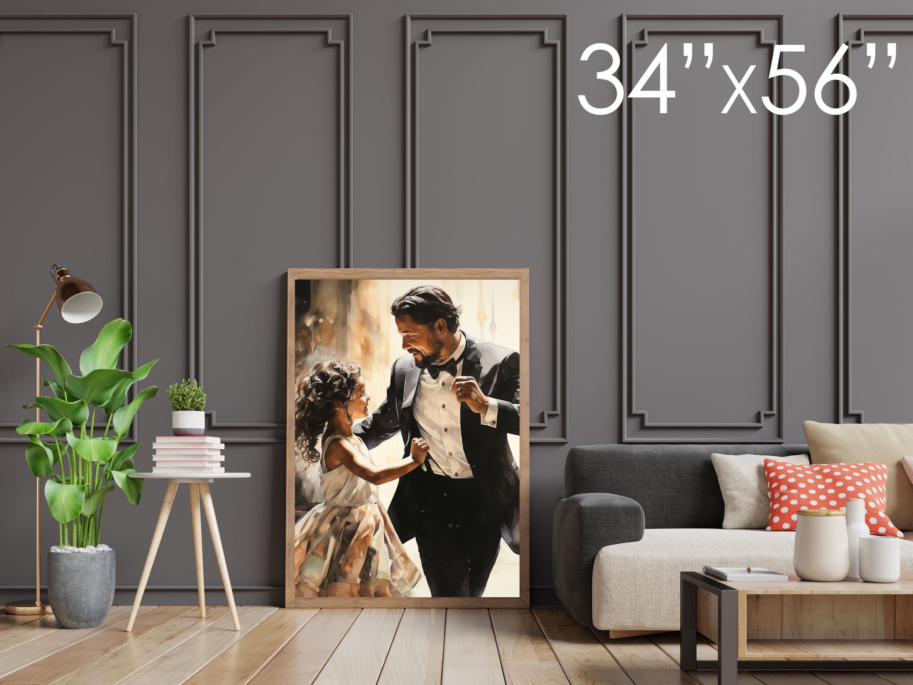 Printable Art - Father-daughter Dance - A Father Dancing With His ...