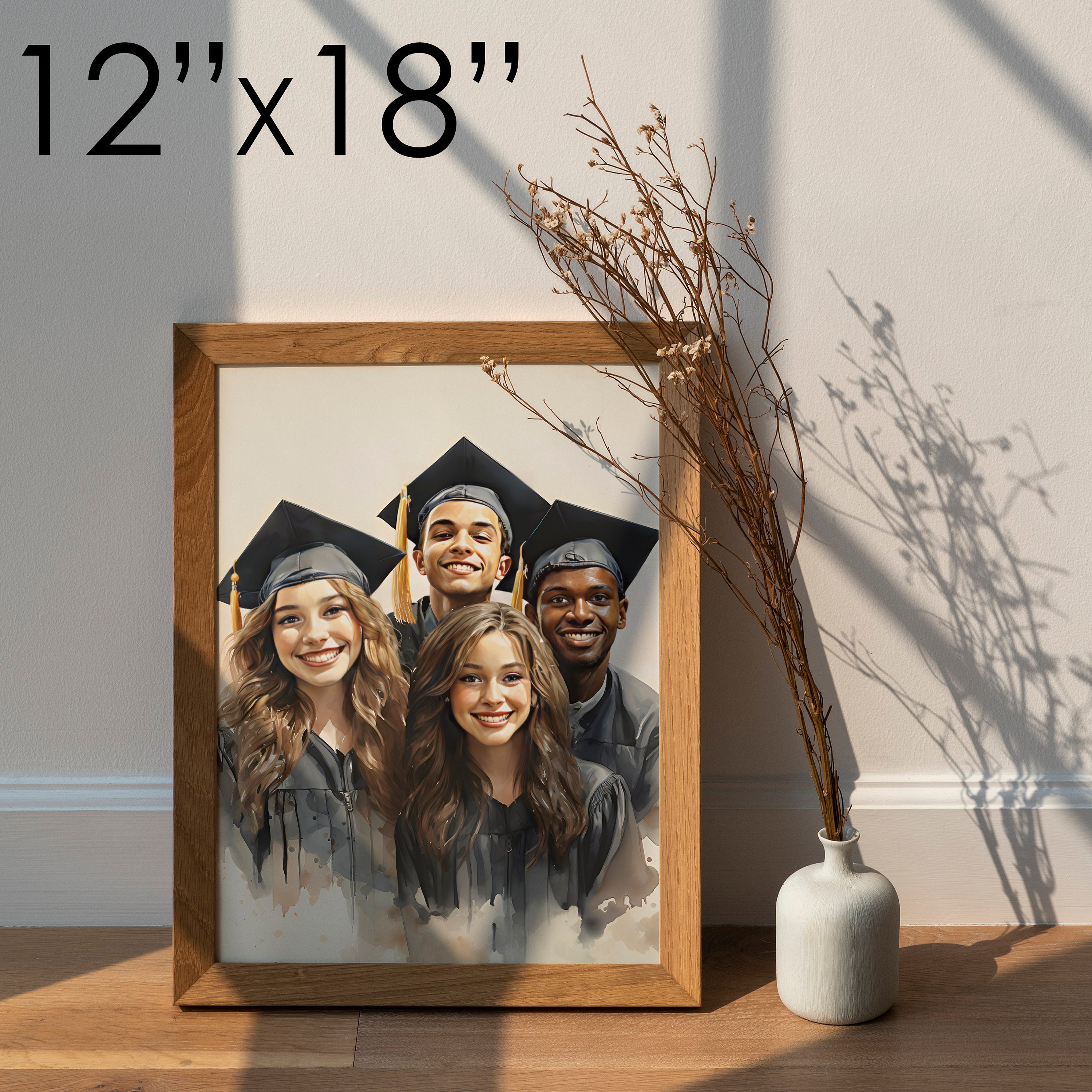 Printable Art - Multicultural Milestones - Four Graduates of Different ...