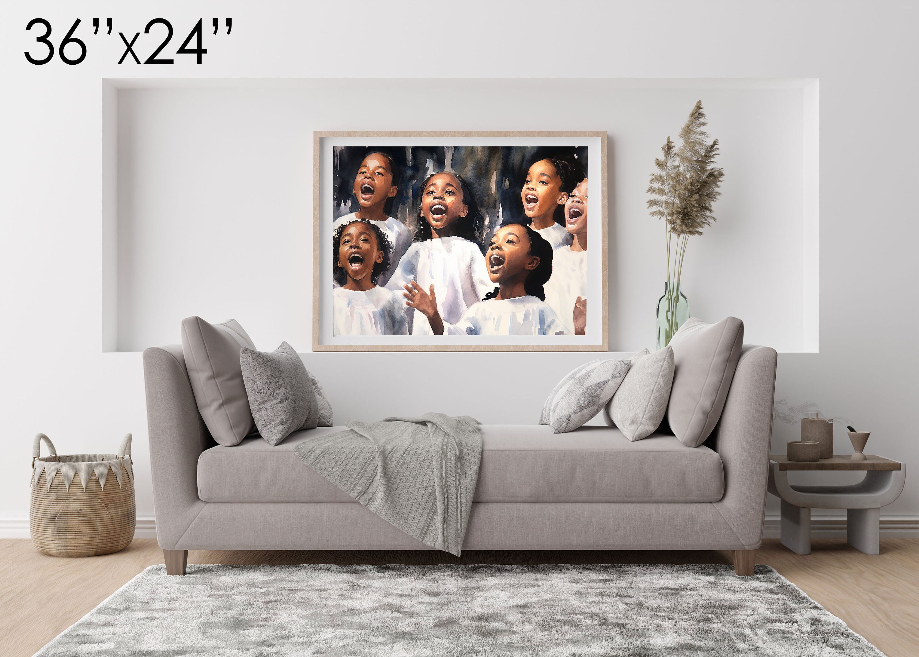 Printable Art - Heavenly Voices - A Black Choir of Girls Raise Their ...