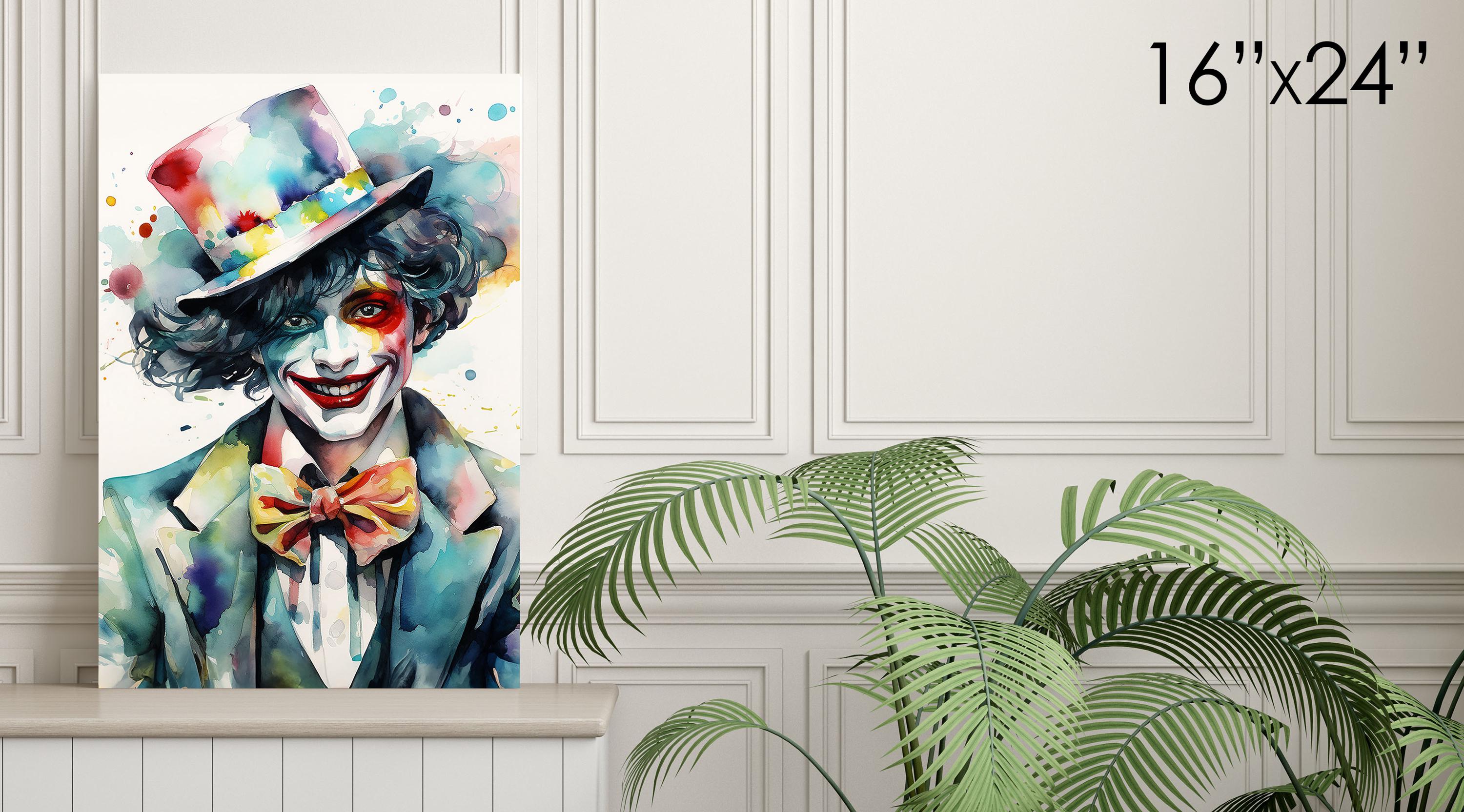Digital Art - Painted Smiles - A Smiling, Colorful Clown - Adult Art ...