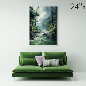 Printable Art - Jungle Rainfall - Rain Falling in A Rainforest ...