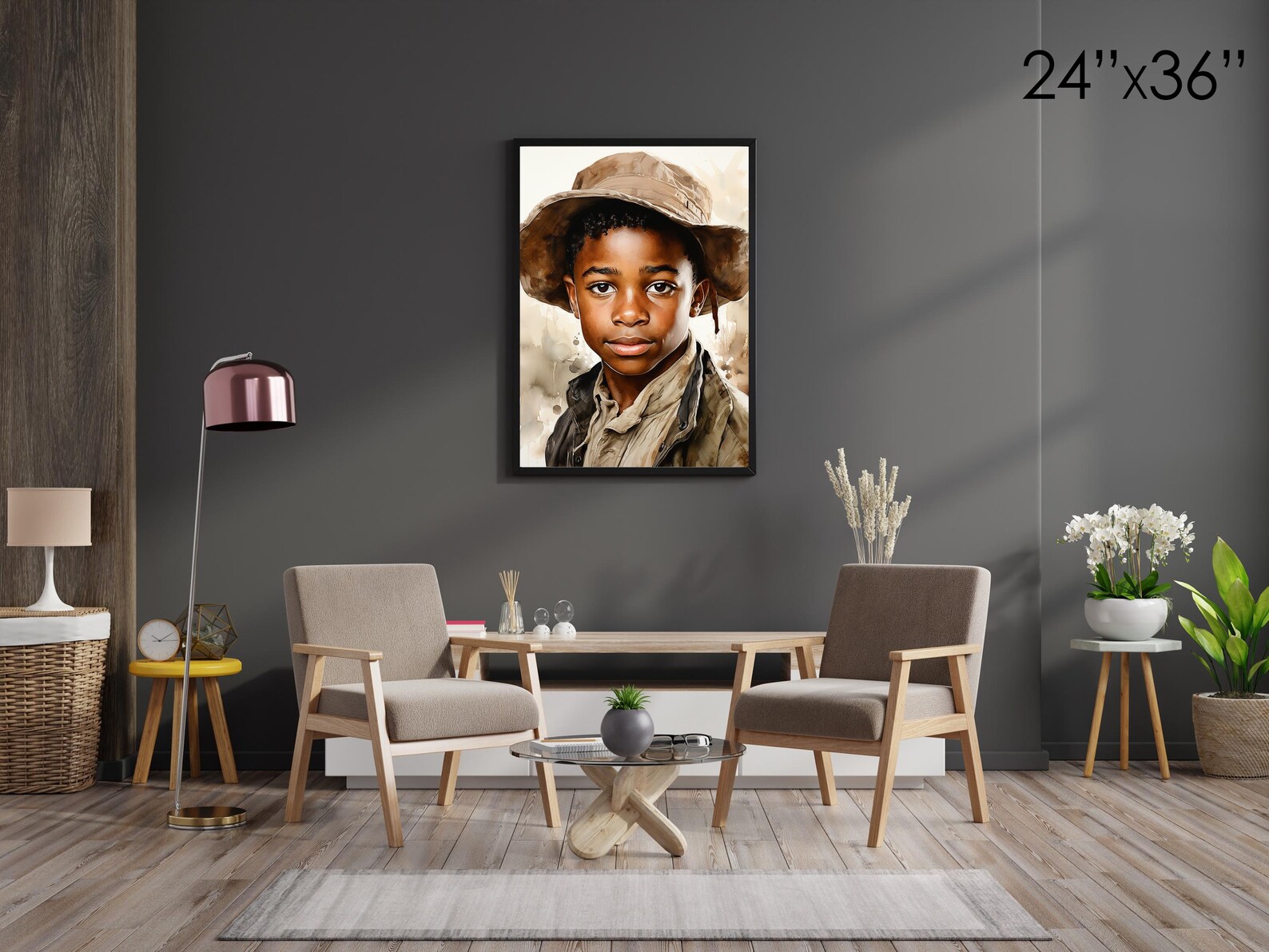 Digital Art - Portrait of Resilience - A Black Teen Boy in the 1800s ...