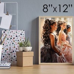 Digital Art - Princesses in Bloom - Little Girls in A Beauty Pageant ...