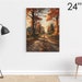 Printable Art the Golden Path Fall Foliage Embracing A Dirt Road Nature ...