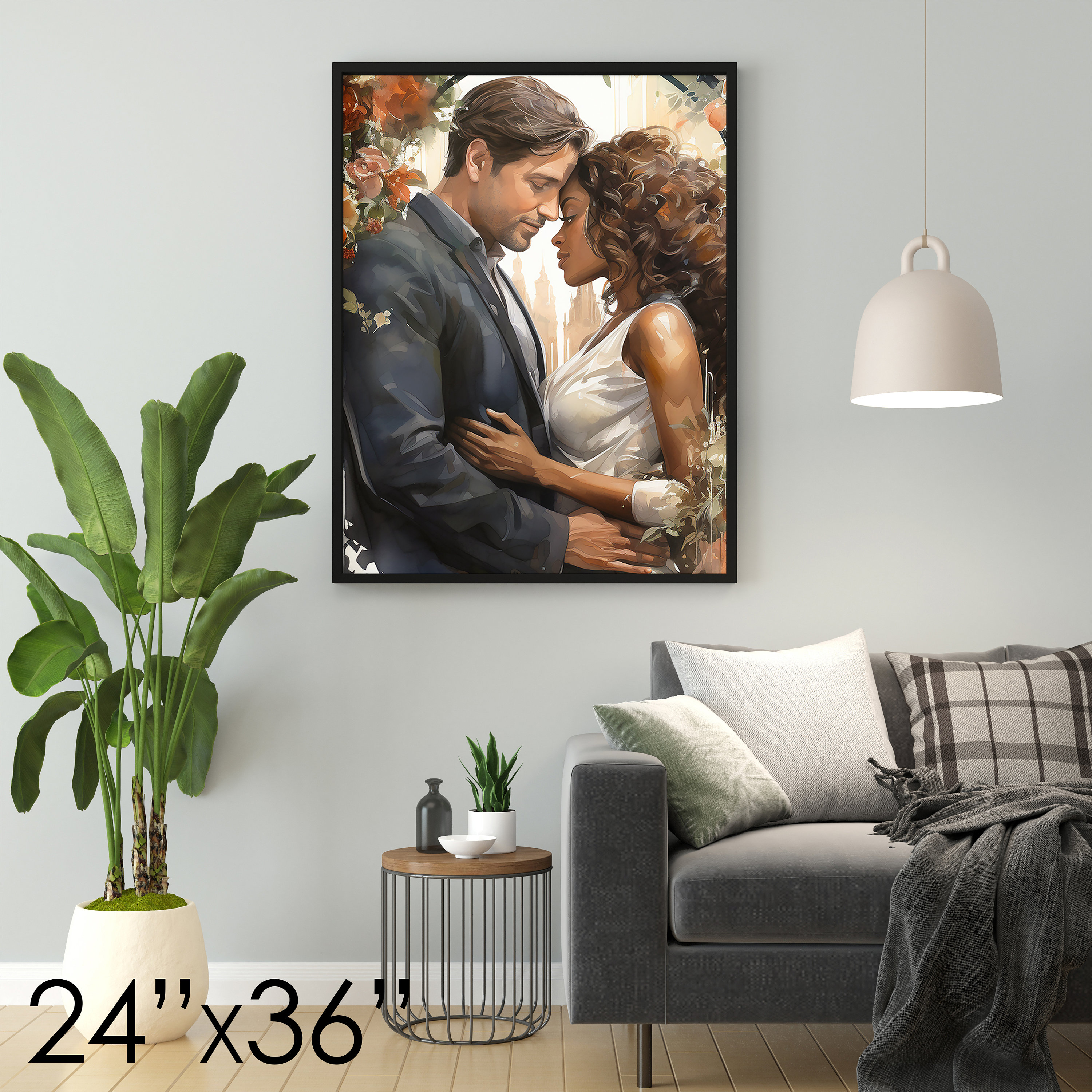 Printable Art - Colors of Love - A Black Bride and White Groom Wed ...