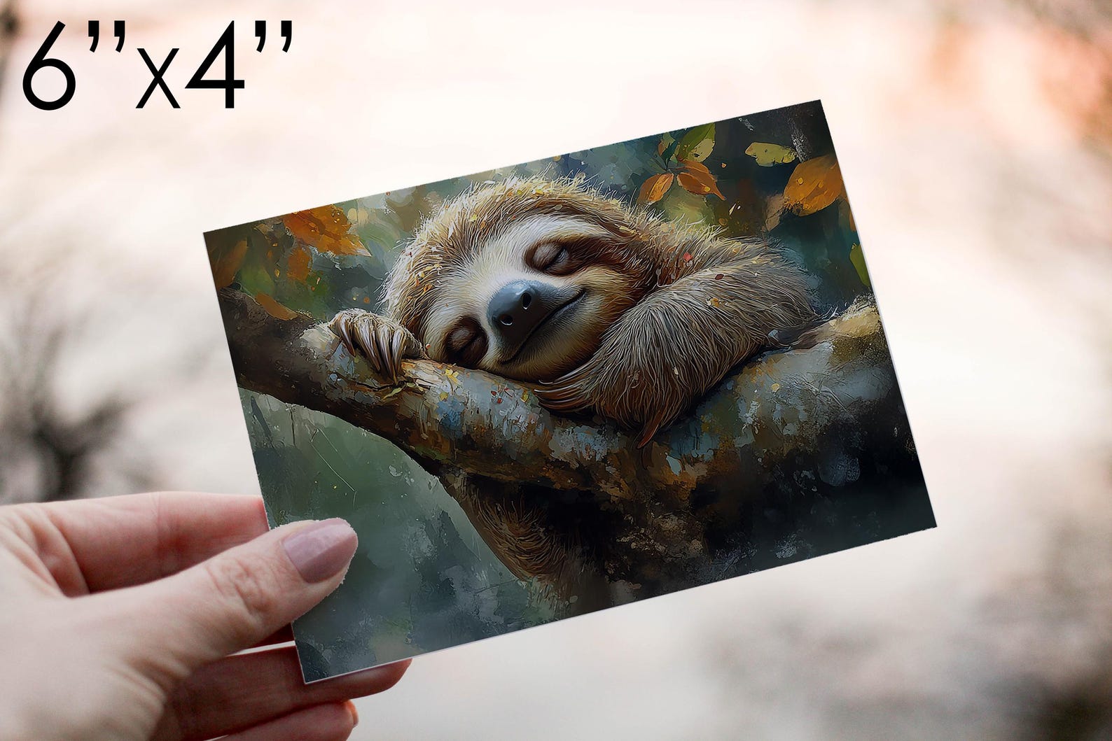 Digital Art - Sleeping in the Shade - A Happy Sloth Sleeping on A ...