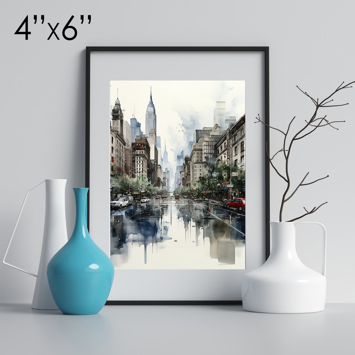 Digital Art Majestic Metropolis Cityscape With Tall Buildings Landscape ...