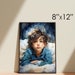 Printable Art - Midnight Melancholy - A Little Boy Laying in Bed at ...