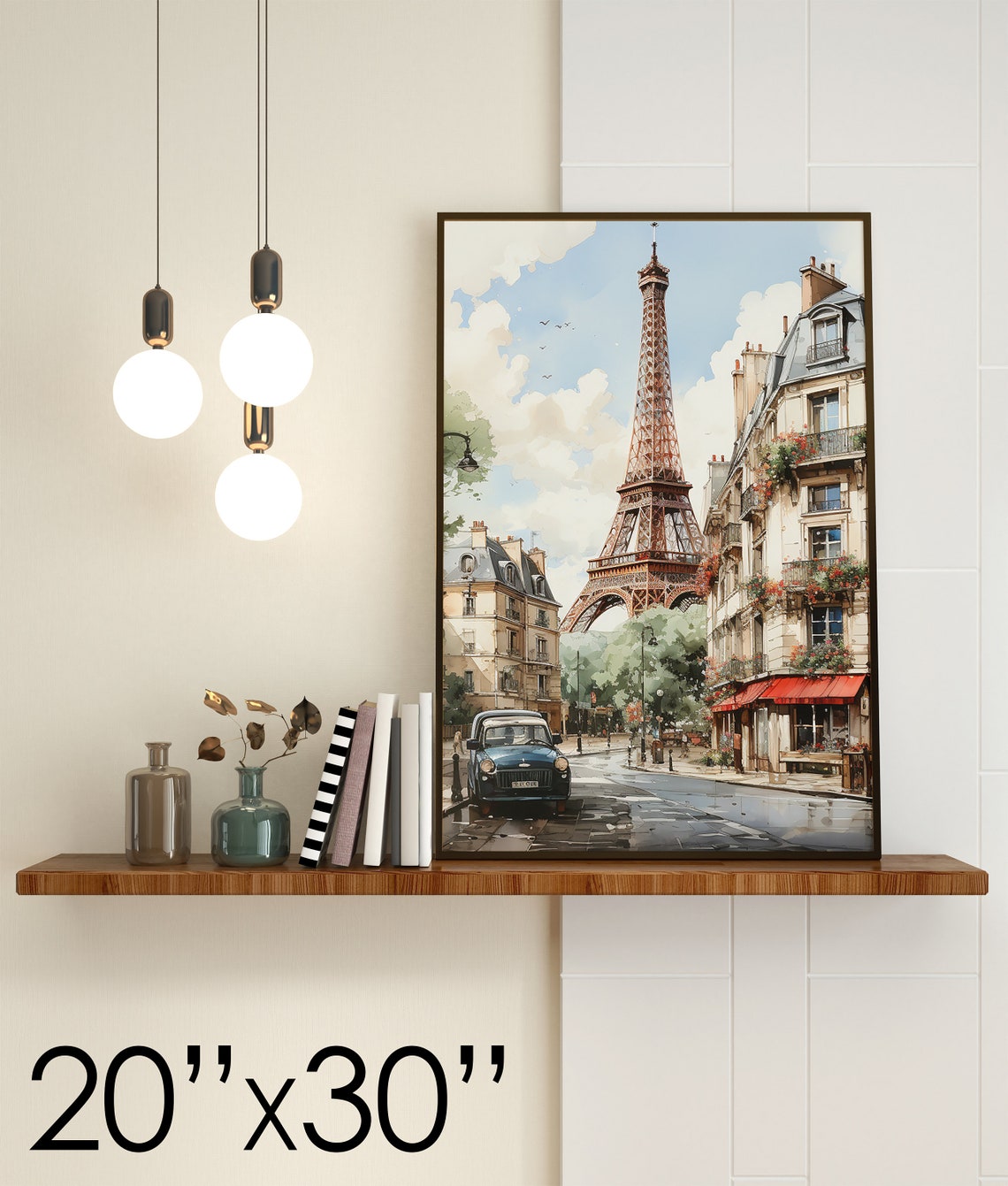 Printable Art - French Reverie - A Scene From A Street in Paris Near ...