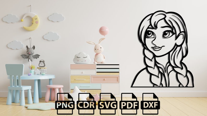 Anna SVG DXF PNG Laser Cut File Bundle Anna Download - Etsy Ireland