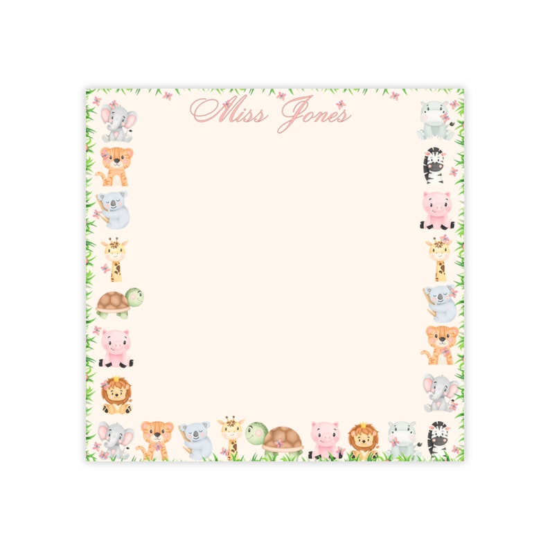 Personalized Sticky Notes for Teacher Post-it Notepad Cute - Etsy