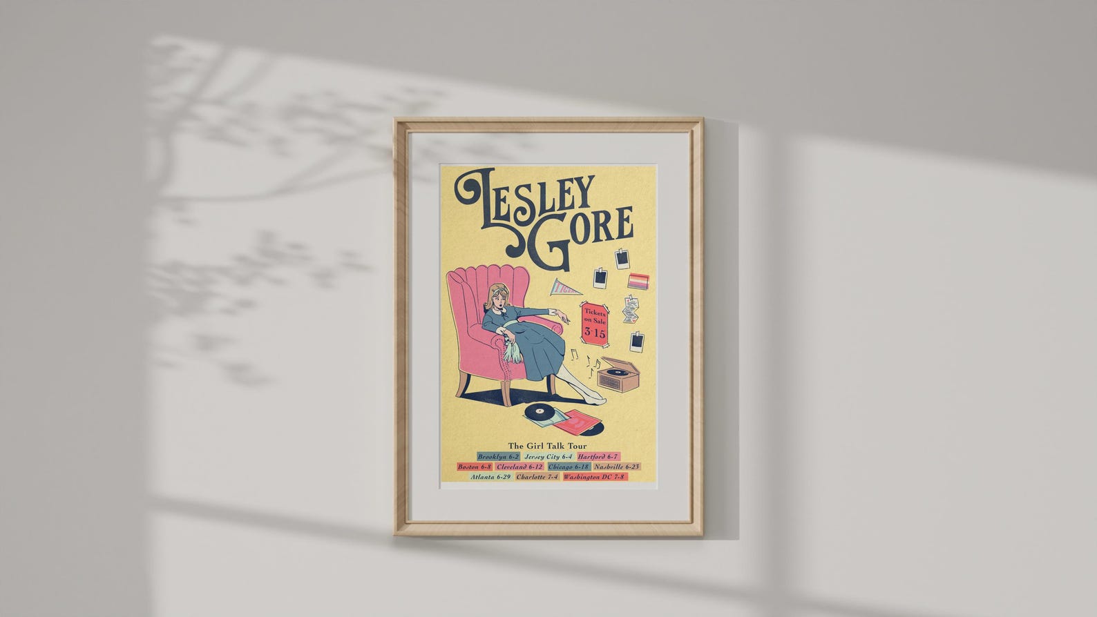 Lesley Gore 60s Imitation Concert Poster | 1960s Era Concert Poster ...