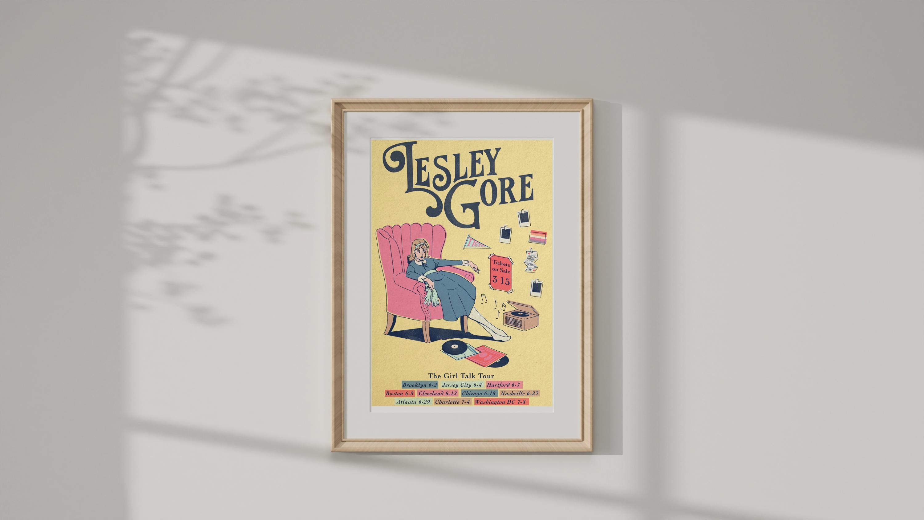 Lesley Gore 60s Imitation Concert Poster | 1960s Era Concert Poster ...