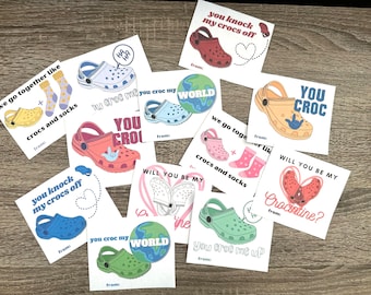 Class Gift Printable, DIY Birthday Party Favor, Shoe Charm, Valentine's ...