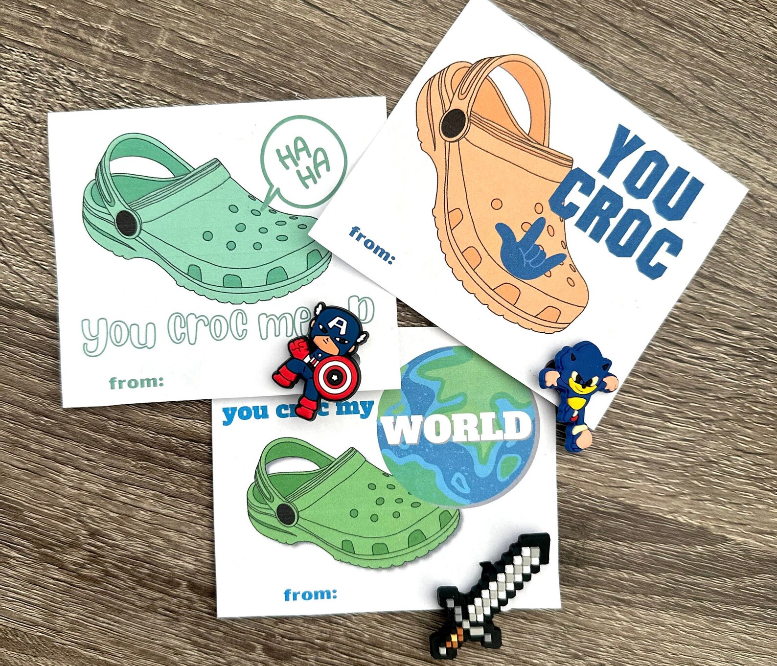 Printable Croc Valentines - Etsy