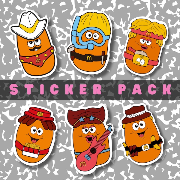 Mcdonalds Stickers - Etsy