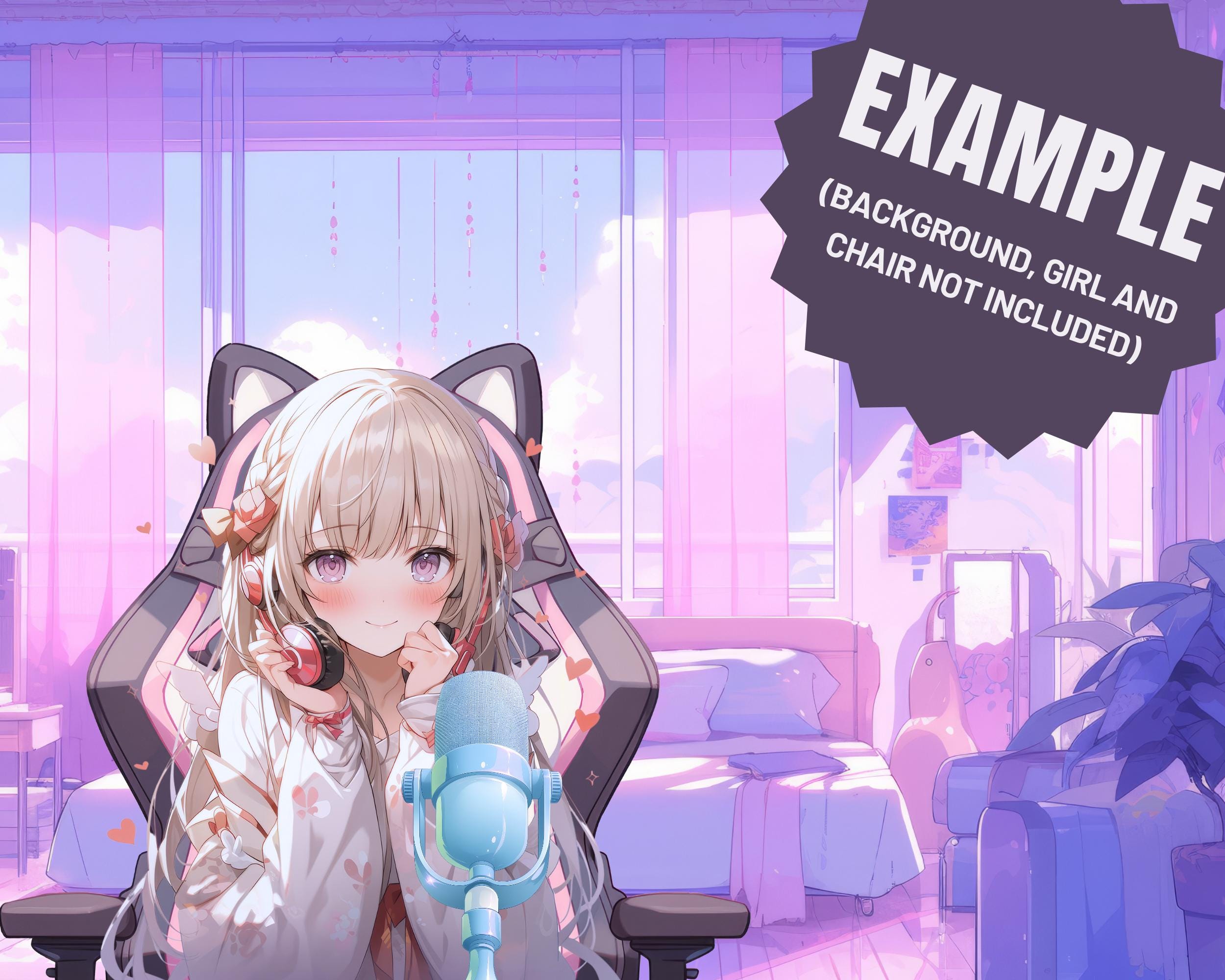 Vtuber Microphone - PNG With Transparent Background - Pink, Blue ...