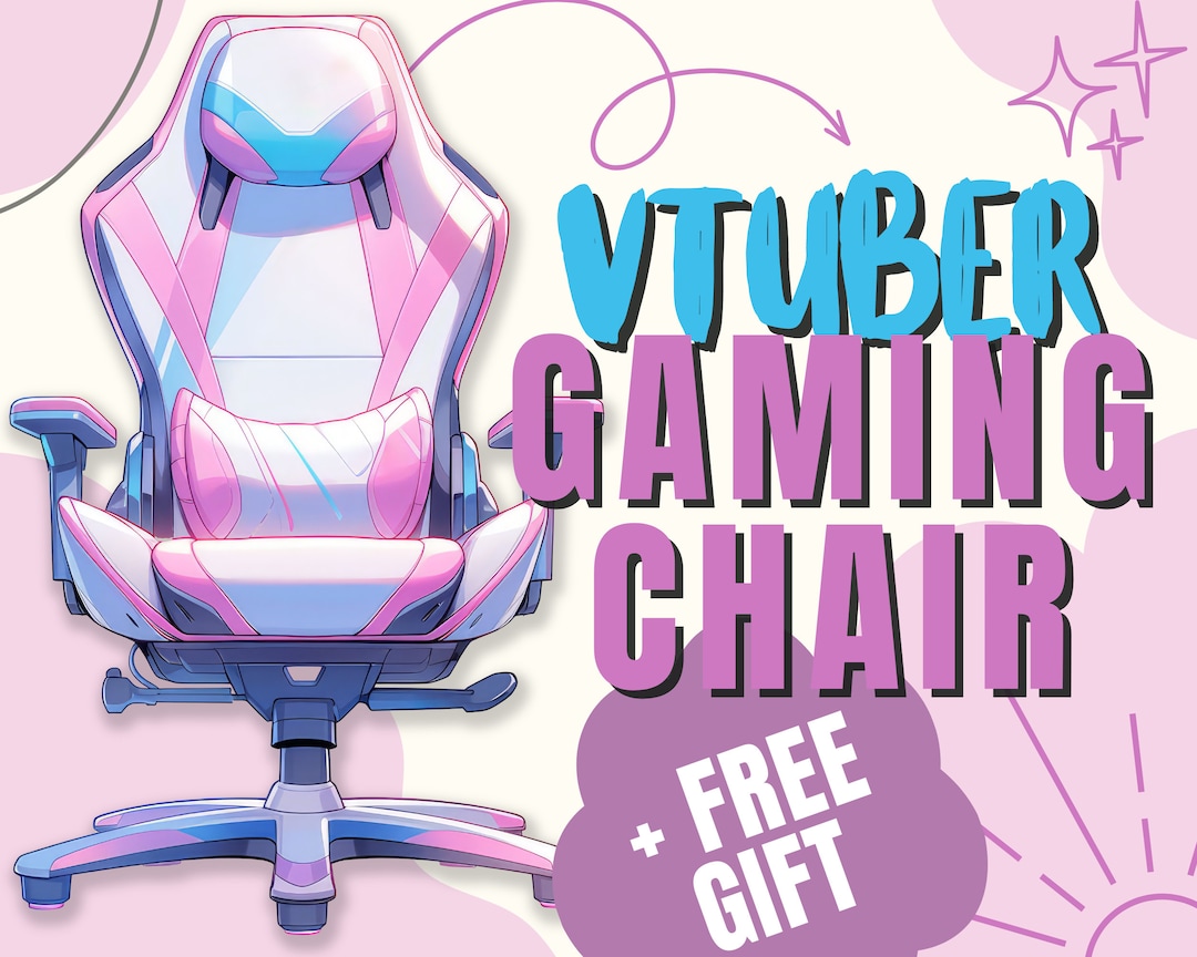 PNG of Vtuber Gaming Chair Pink PNG With Transparent Background Vtube Streaming Asset - Etsy