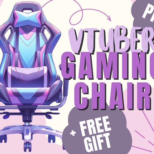Blue Vtuber Chair - Etsy