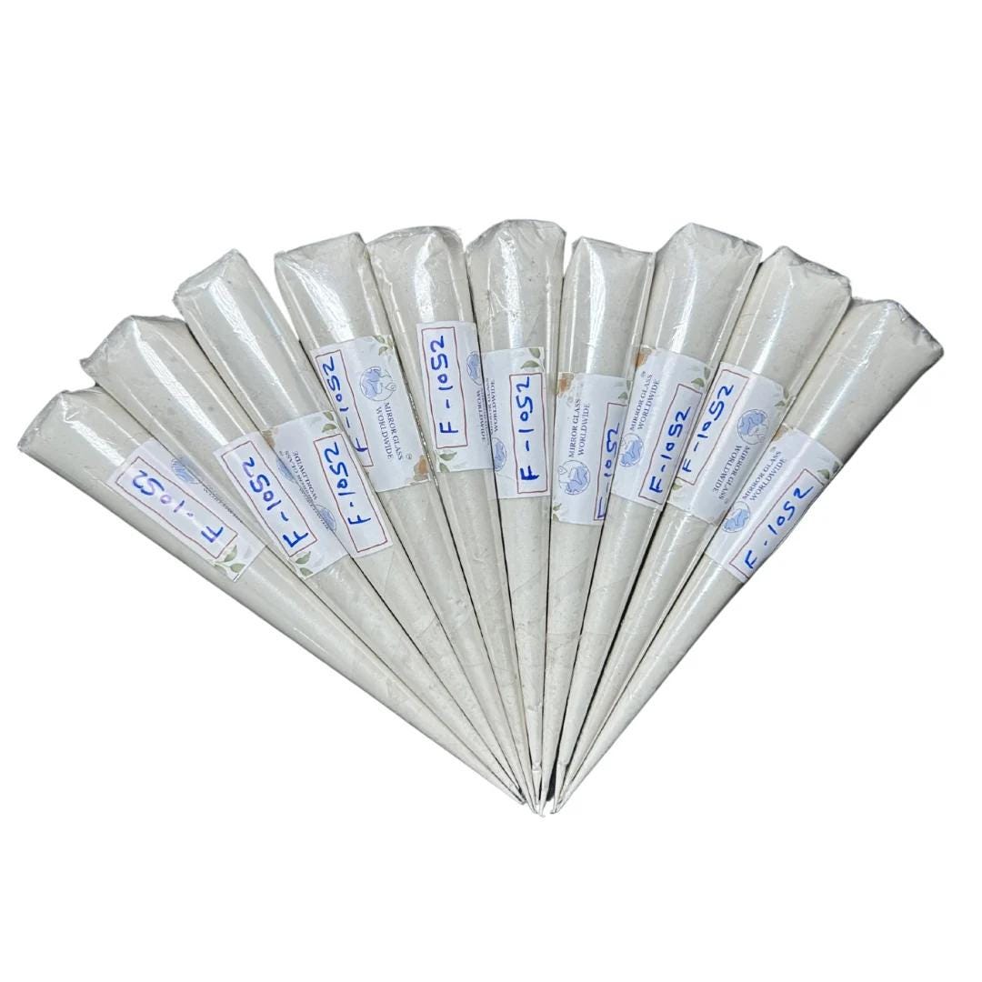 White Ceramic Cones: Handmade Lippan Art & DIY Craft Decorations - Etsy