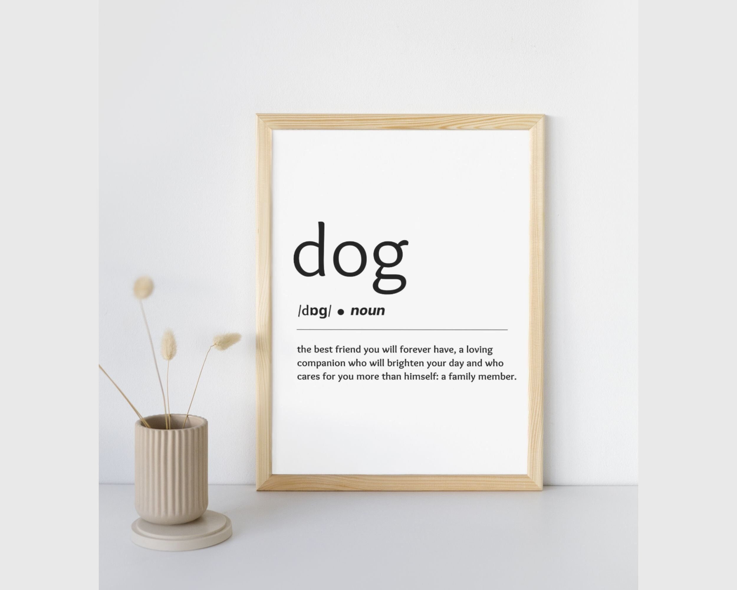 Dog Definition Digital Print, Available in A4 and A5 - Etsy